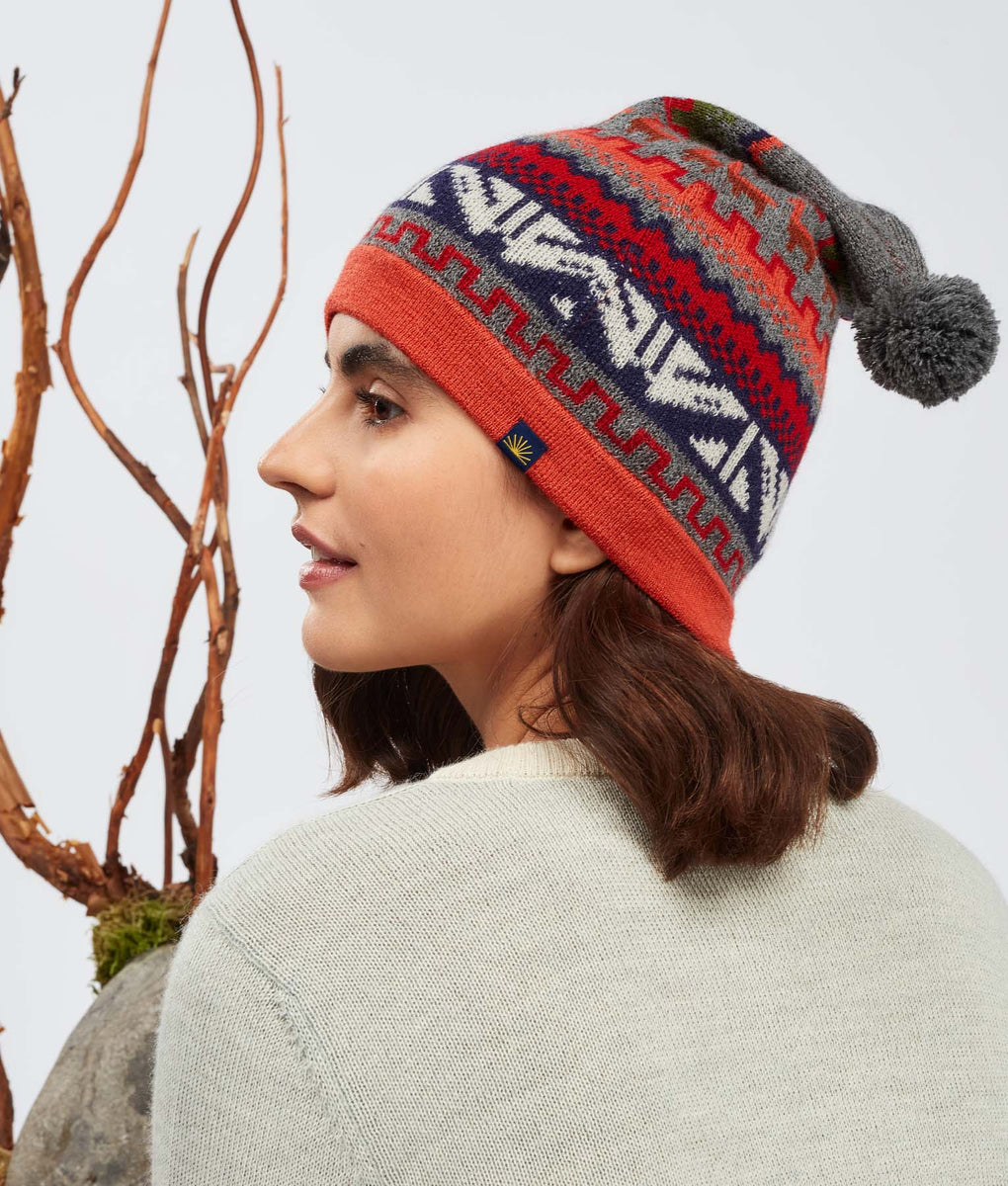 Triangle Shape Jacquard Hat – Patapampa USA